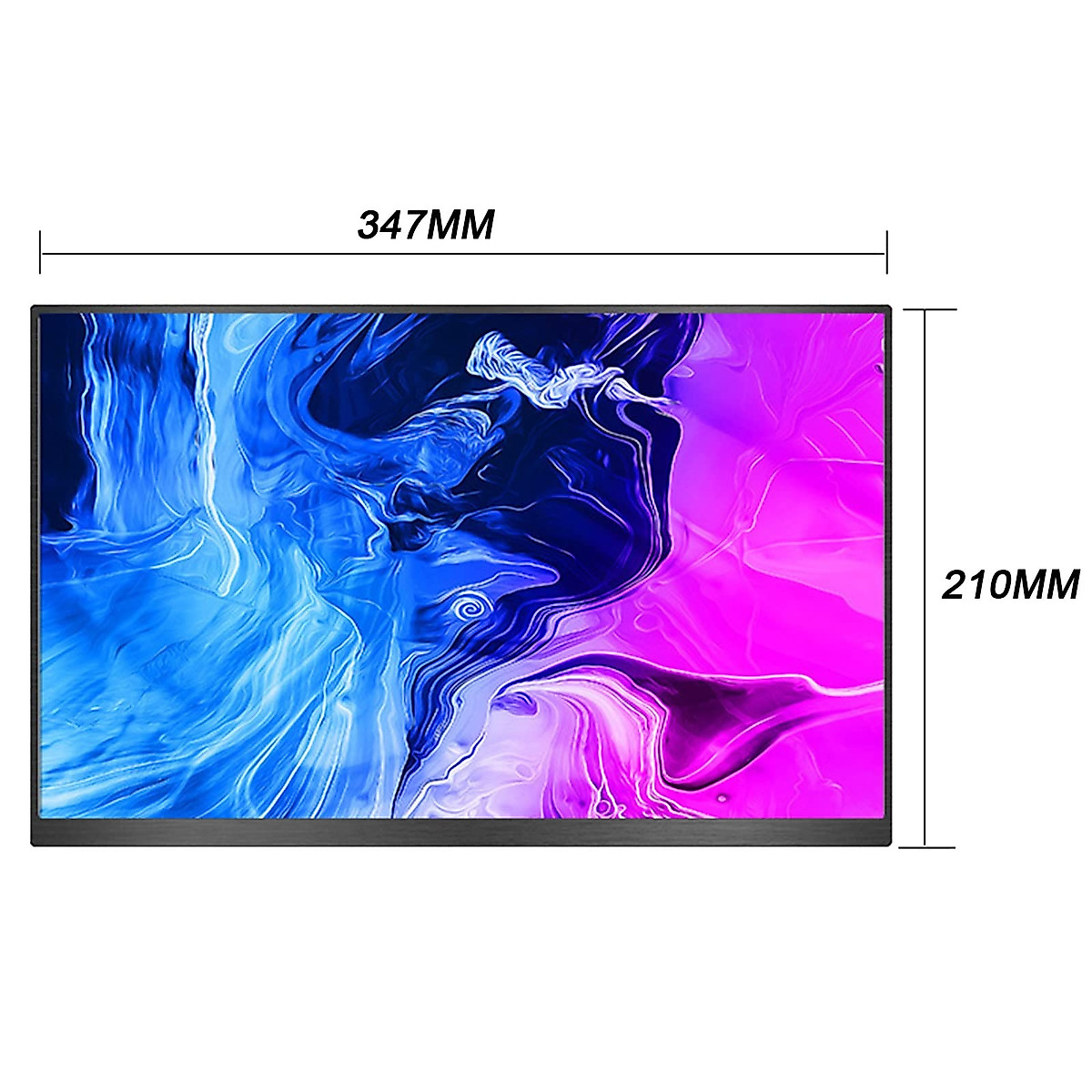 Serchou Portable Narrow-Edge Display 15.6-inch External Expansion Screen IPS HD Mobile Monitor with Intelligent Protective Cover