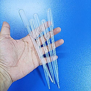 BASE WAVE 5 Pack Aquarium Test Dropper 5ml (Length 8.4'') Coral Feeder Mini Fish Bowl Fish Feces Transfer Pipettes
