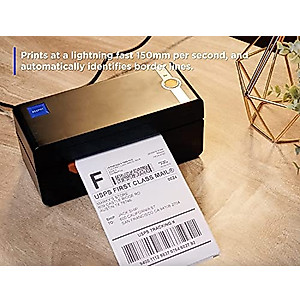 Beeprt BY426BT | High Speed Thermal Label Printer for 4X6 Labels | Bluetooth Enabled | Free Label Holder | Compatible with Windows, MacOS, Android and iOS Systems | 12 Month Free Replacement Warranty…