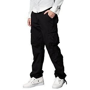 Match Men's Wild Cargo Pants(Black,36)