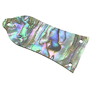 KAISH Pure Custom Made Natural Abalone Shell Guitar Truss Rod Cover with 3 Holes for Epi LP Les Paul