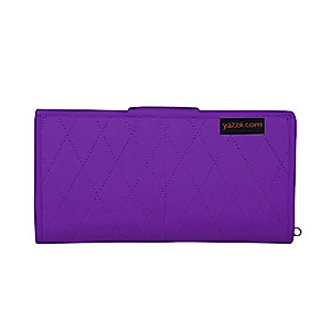 Yazzii Compact Craft Organizer Tote Bag - Portable Storage Bag Organizer - Multipurpose Storage Organizer for Crafts, Cosmetics & Jewelry-Purple