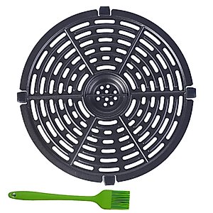 Air Fryer Replacement Grill Pan Fit for Power Dash Chefman 3.7 QT Air Fryers,Non-Stick Fry Pan, Dishwasher Safe - 7.87 in