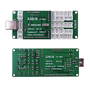 SJ@JX Game Controller Encoder 3D Analog Stick Sensor Fly Joy DIY Arcade Joystick Button Gamepad Code Board for Xbox 360 Nintendo Switch Raspberry Pi PS3 PC Andriod