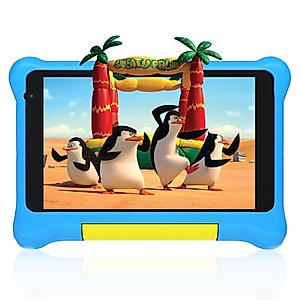 Anyway.go Kids Tablet 7 inch Tablet for Kids with Android 12, 32GB Storage, Blue Color, Parental Controls, HD Display, Kidoz Pre-Installed