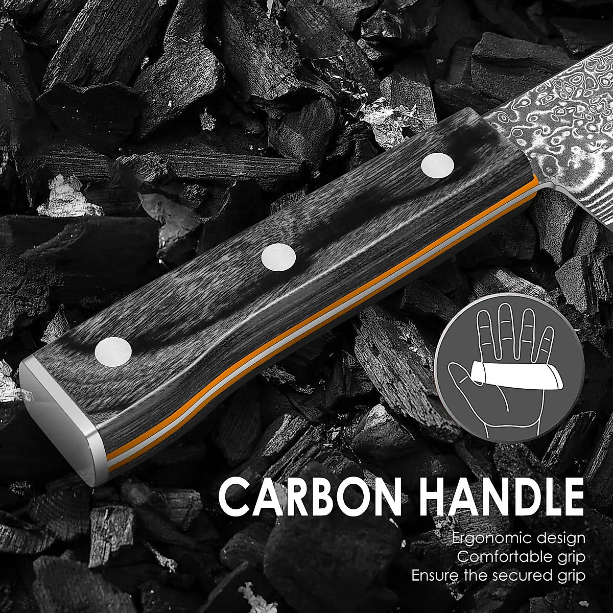 Bread Knife, 10inch Multifunction Serrated Knife, VG10 Damascus Steel Bread Cutting Knife for Homemade Bread, Razor Sharp Edge for Efficient Slicing Sourdough Bread, Bagels, Cake