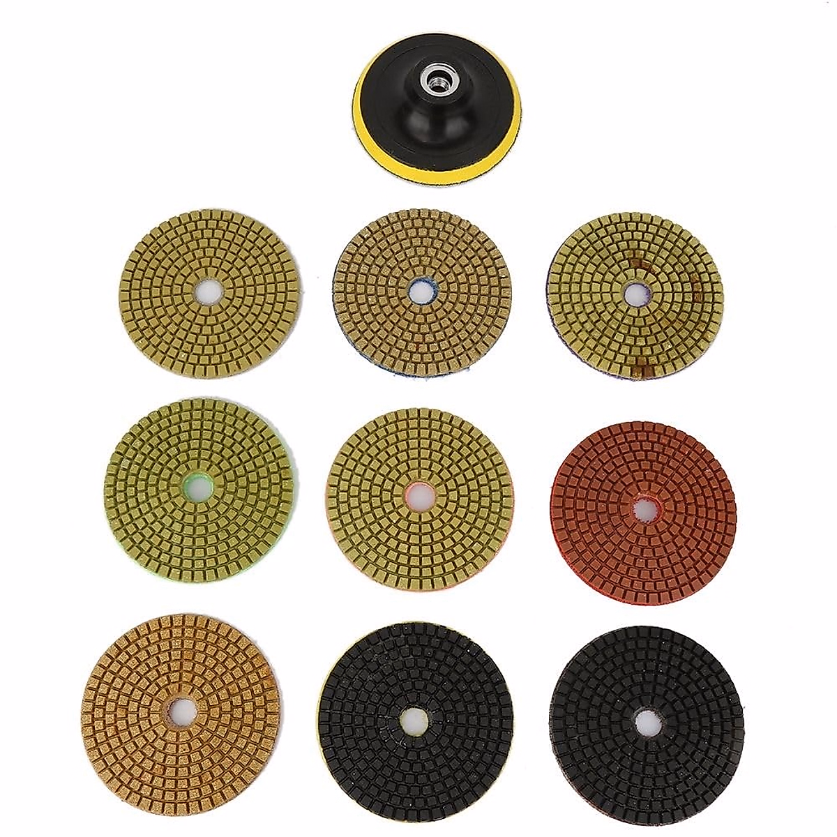 Jadeshay Diamond Grinding Disc 10pcs Round Diamond Grinding Cup Wheel Grinder Disc Tool Set Diameter 100mm