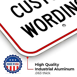 Sigo Signs Reserved Parking Sign, Custom No Parking Sign for Parking Lots, Businesses and Schools, 12x18 Inches, Outdoor Rust Free .063 Aluminum, Fade/Weather Resistant, Made in USA by Sigo Signs