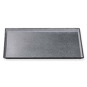 J-Kitchens Obon Tray, Clear Stream, Long Hand, Wood Grain, Silver, Nashi, Tenkuro, Non-Slip Obon Shaku 1, Made in Japan