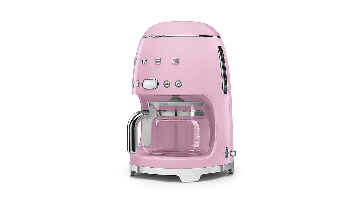 Smeg 50's Retro Pink Coffee Machine - Stylish & Functional
