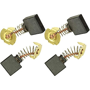 PAOSDKSUI (4/pack) CB204 Carbon Brush fist For Makita GA7021 Powertools - With Automatic Stop, Spring, Cable and Connector - Replaces 191953-5, 191957-7, CB-203 & CB-20 (0.28 * 0.71 * 0.63 inch)