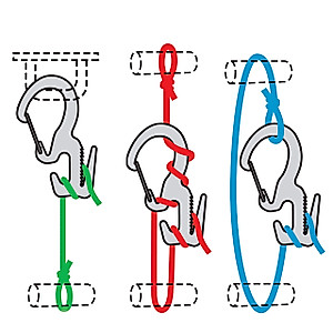 Nite Ize Carabiner Clip/Rope Tightener, 4-1/2 In.