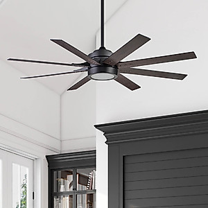 Honeywell Ceiling Fans 51473-01 Xerxes Ceiling Fan, 62, Matte Black