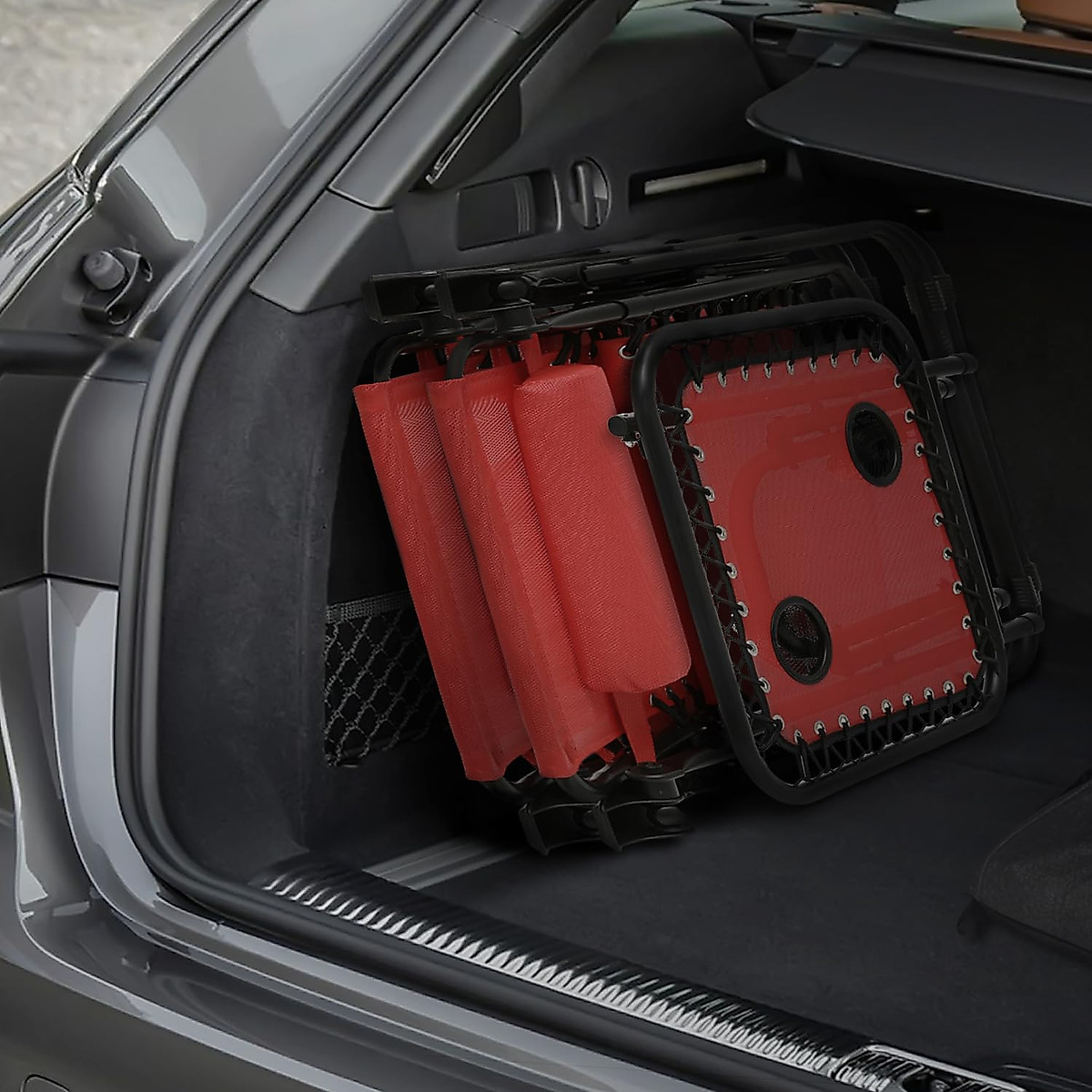 MoNiBloom 3PCS Leisure Chairs Table Set Outdoor Furniture Zero Gravity Chairs Recliner Adjustable Folding Lounger for Pool Patio Camping Yard Beach Vacation, 330lbs Capacity, Maroon