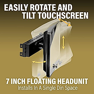 Sound Storm Laboratories DD7CPA-S Car Audio Stereo System - Apple CarPlay, Android Auto, Single Din with 7 Inch Touchscreen, Bluetooth Audio & Calling Head Unit, No CD Player, Radio Receiver