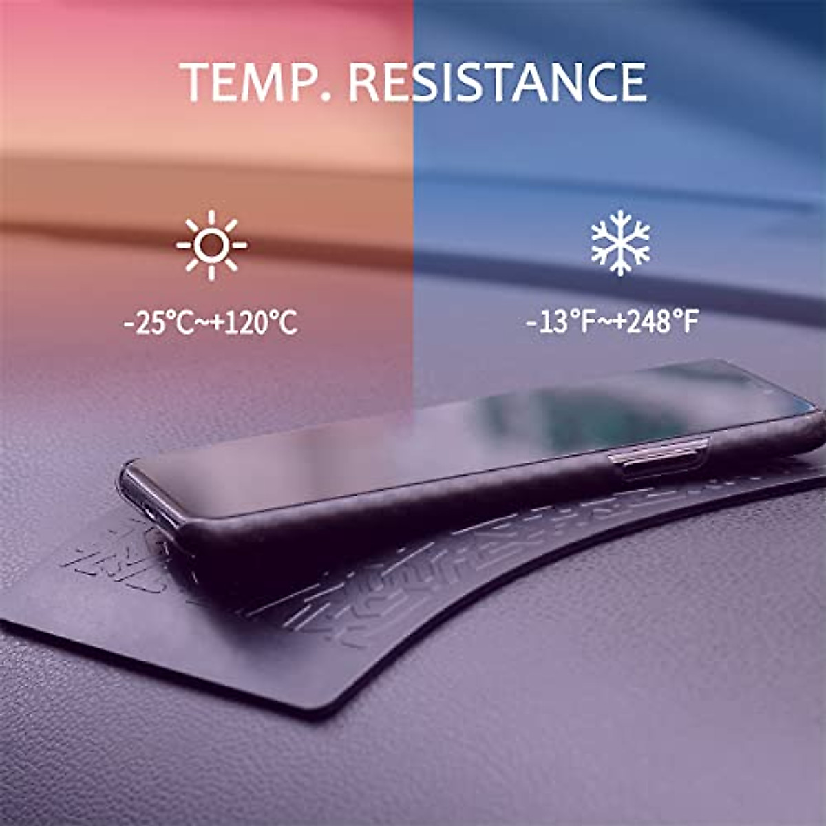 JIMISHA Anti Slip Pad Sticky Gripping Pad Sticky Gel Pad Multifunctional Fixate Gel Pads Non-Slip Mounting Pad Cell Pad, 6.3 x 5.1 inch (2 Pack)