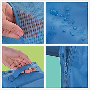 Travel Shoe Bags, Foldable Waterproof Shoe Puches Organizer-Double Layer (Multi-colored4)