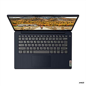 Lenovo IdeaPad 3 14 Laptop, AMD Ryzen 5 5500U, 8GB RAM, 256GB Storage, 14.0" FHD Display, AMD Radeon 7 Graphics, Windows 10 Home, Abyss Blue