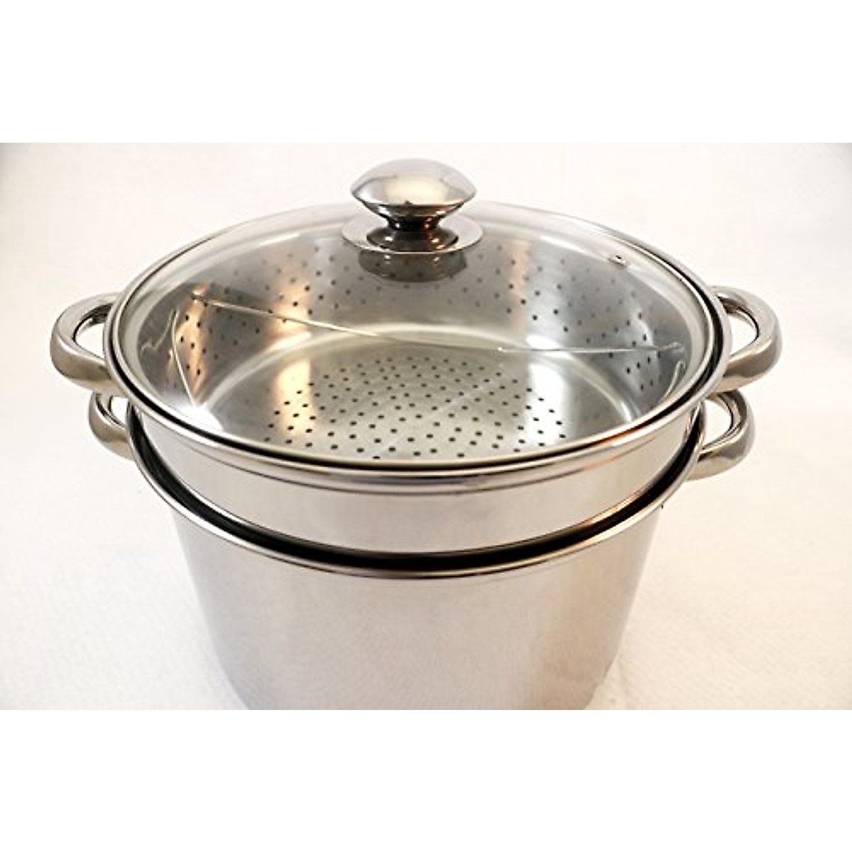 8 QT 4 Piece Stainless Steel Multi-Cooker