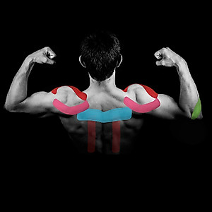 Kinesiology Tape Water Resistant Uncut Sports Tape - 6 Count 2 in x 16.5 ft - Professional Kinesiology Therapeutic Sports Tape,Skin Colored,Latex Free