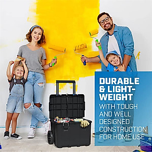 Stack Cart; Mobile Tool Box for Hardware Storage; Fits 7 Parts Modular Storage System And Suits Power Tools