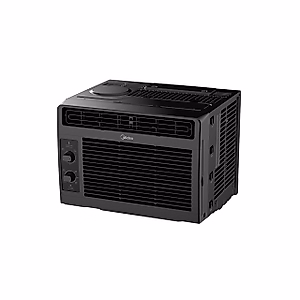Midea 5,000 BTU 115V Mechanical Window Air Conditioner, Black (Renewed)