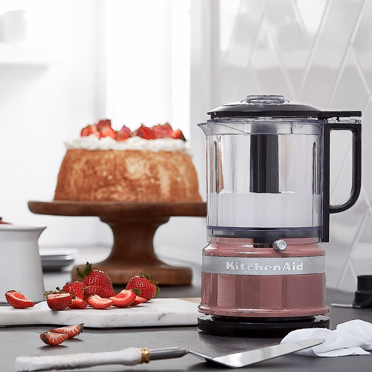 KitchenAid 5-Cup Cordless Food Chopper, Pink (KFC0516QGU)