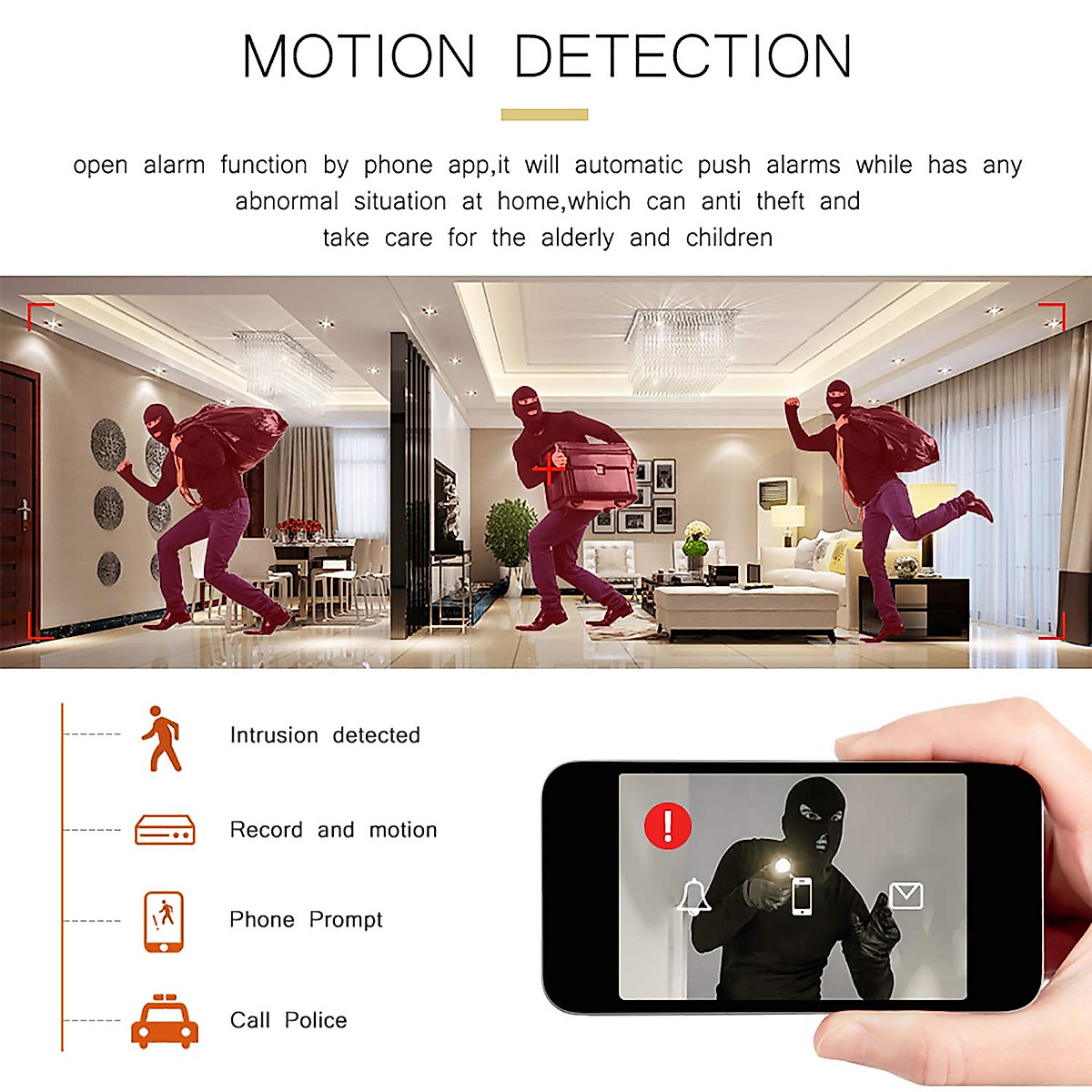 Eversecu 4ch Mini CCTV Video Recorder, Hybrid DVR/NVR Support 1080P AHD/HD-TVI/HD-CVI/CVBS and IP Cameras, Support E-Sata HDD/SD Card for recording, with Remote view App and PC software