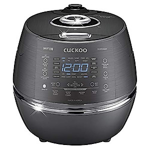 CUCKOO CRP-DHSR0609FD | 6-Cup (Uncooked) Induction Heating Pressure Rice Cooker | 17 Menu Options, Auto-Clean, Voice Navigation, Stainless Steel Inner Pot, Made in Korea | Stainless Steel