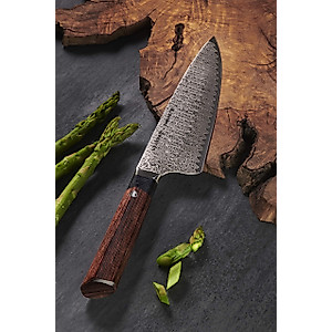 ZWILLING J.a. Henckels Kramer By Meiji 8" Chef's Knife, 0.6 Lb, Silver