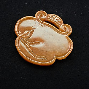 Tree Deer Ruyi Handmade Natural Red Jadeite Jade Pendant