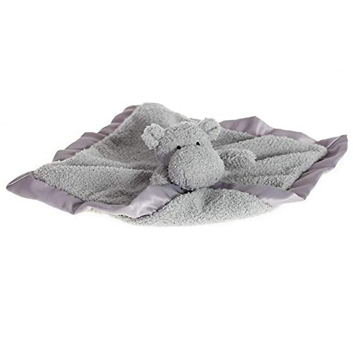 Apricot Lamb Stuffed Animals Hippo Security Blanket Infant Nursery Character Blanket Luxury Snuggler Plush Baby Lovey(Hippo, 13 Inches)