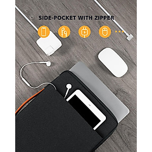 NIDOO 14 inch Laptop Sleeve 15 inch Carrying Case Computer Bag for 15" MacBook Air M2 / Surface Laptop 5 4/15.6" Dell XPS 15/14" Latitude 7440 / Lenovo ThinkPad X1 Yoga Gen 7 8 /Thinkpad T480 T470