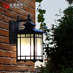 ZXY-NAN Wall Lamp Wall Modern Creative Home Decorating Indoorlights Outdoor House Lamp, Garden Courtyard Balcony Terrace Outdoor Light Waterproof Aisle Wall Light is Ideal for Patio Garden Outdoor Lig