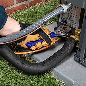 Klein Tools D509-8 Adjustable Wrench, Extra Wide Jaw Forged Drive Wrench with High Polish Chrome Finish, 8-Inch