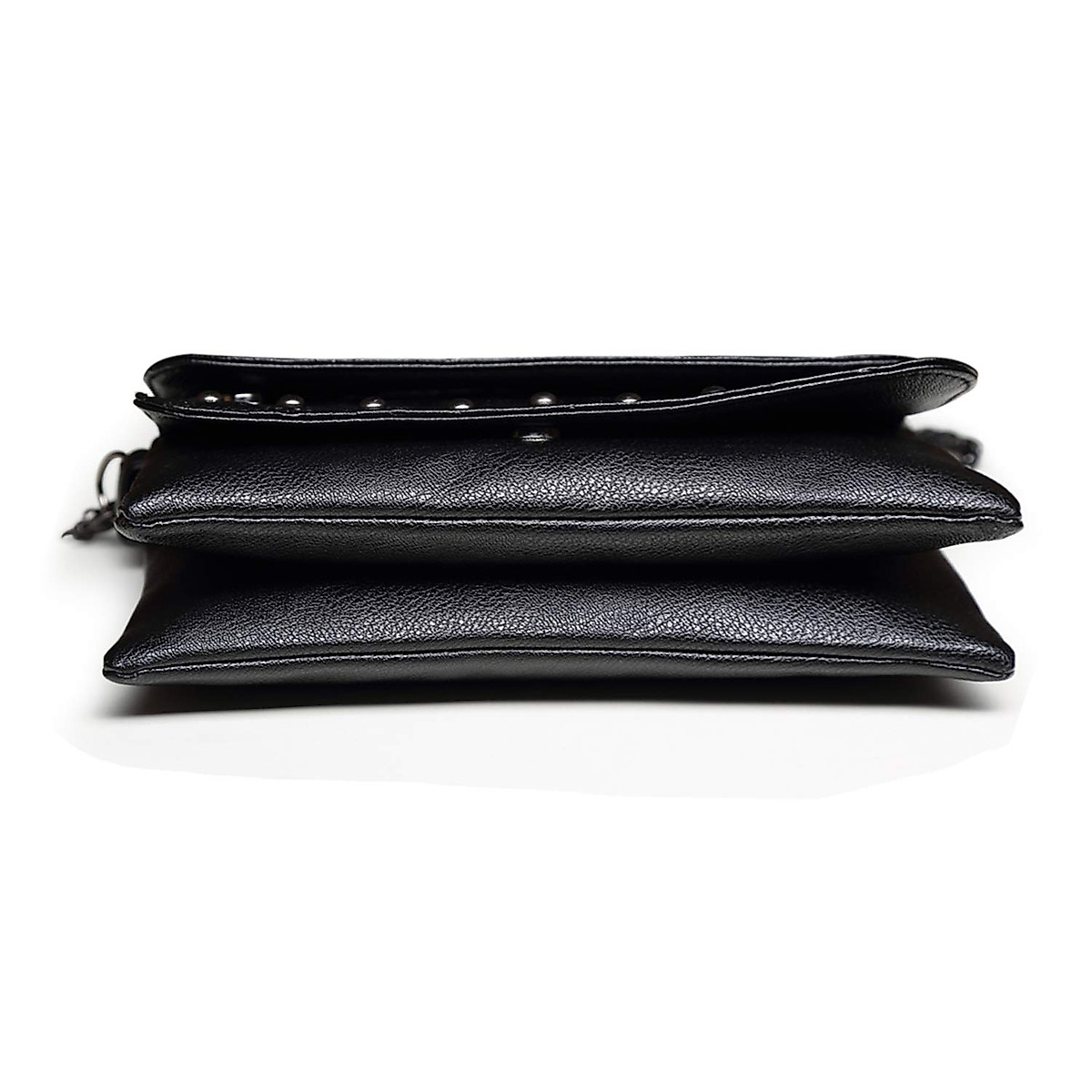 Freie Liebe Women Classic Black Skull Cross Body Bag Vintage Clutch Purse Shoulder Bag