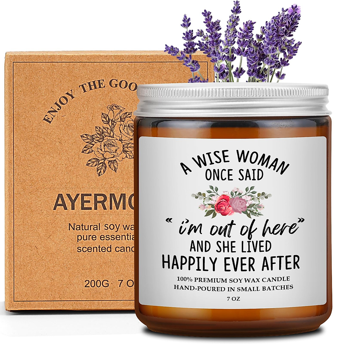 Retirement Gifts for Women 2024,Retirement Gift for Woman,Retirement Gifts for Women,Cool Retirement Gifts,Retired Gifts for Women-Lavender Scented Candles