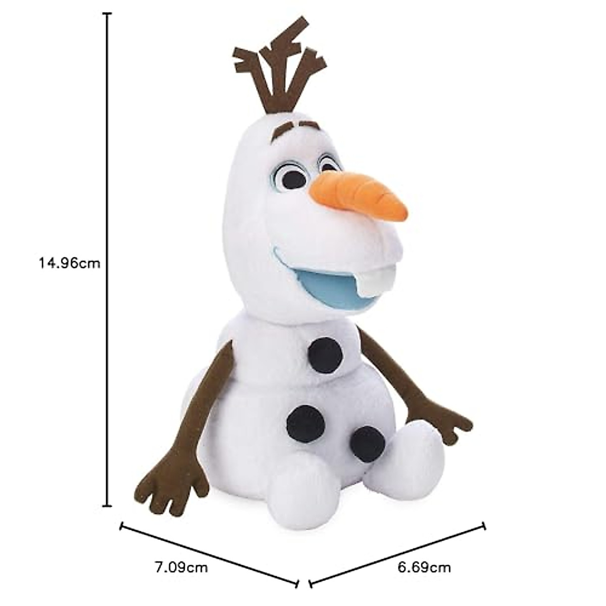 Disney Store Official Olaf Plush, Frozen 2, 12 Inches, Iconic Cuddly Toy Character with Embroidered Features, Perfect Present for Kids, Suitable for All Ages 0+