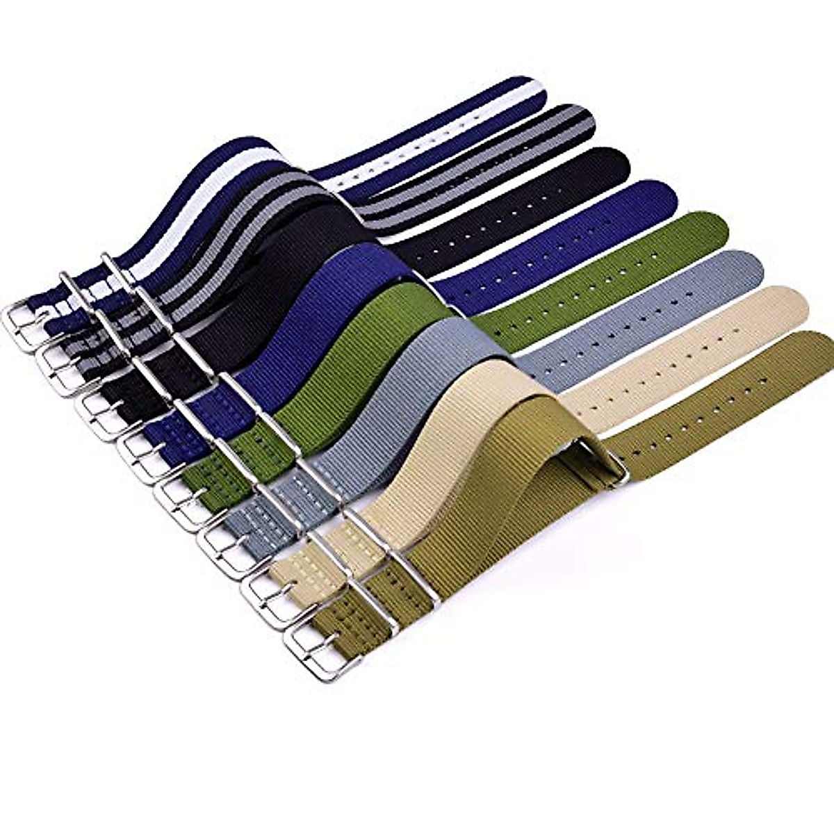 Ritche Christmas Gift 20mm Military Ballistic Nylon Strap Nylon Watch Band Compatible with Timex Weekender Watch for Men Women, White Elephant Gifts, Stocking Stuffers for Men