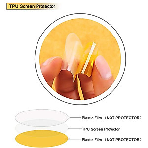 Compatible for Hemisol KR06 Military Smart Watches Screen Protector, [6 Pack] Full Coverage TPU Clear Film Compatible for ZYCZWL KR06 Smartwatch / Tonoue KR06 Smartwatch / Hemisol KR06 Smartwatch / KR06 Smartwatch (6 PACK)