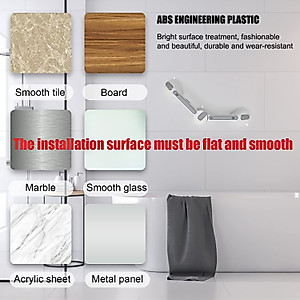 LORESJOY Shower Handle 19 inch Grab Bars for Bathtubs and Showers, Support Handicap Elderly Suction Grab Bars Balance Assist, Bath Handles with Indicators, Grip Non Safety Hand Rail for Injury,Senior