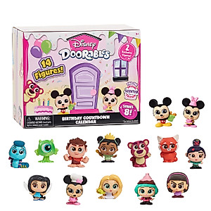 Disney Doorables Countdown to Birthday Calendar, Collectible Blind Bag Figures, Kids Toys for Ages 5 Up, Amazon Exclusive by Just Play
