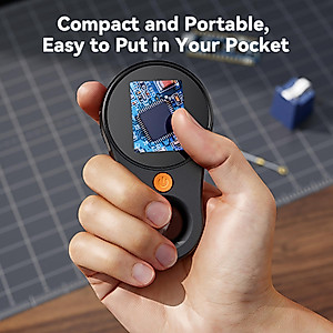 Digital Microscope Fixed Focus-200X Pocket Magnifying Glass, 3-Level Adjustable LED Lights Portable Handheld Mini Microscope,USB Compatible with, Windows, Mac OS