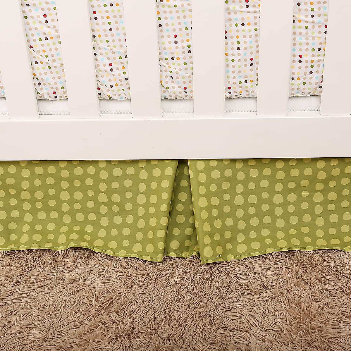 Brandream Nursery Bedding for Boys ABC Crib Bedding 3 Piece Cute Owls Elephant Whale Comforter Set, Mint Blue Grey