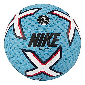 Nike DN3605-499 Premier League Pitch Recreational Soccer Ball Unisex Blue Chill/White/Obsidian/Black 5