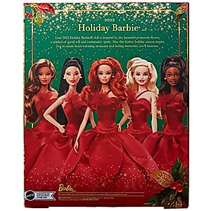 Barbie Signature 2022 Holiday Doll With Red Hair, Collectible Series, Multicolor