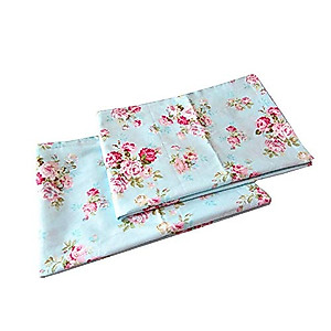 YIH Cotton Pillow Cases Standard Size Set of 2, Flower Printed Queen Pillowcases, Premium Quality Machine Washable (7)