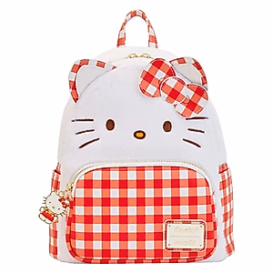 Loungefly Sanrio Hello Kitty Gingham Double Strap Shoulder Bag