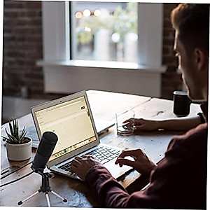 NUSITOU 1 Set Microphone Mic Kit USB Metal Mic Kit USB Desk Mic for Streaming Mic Streaming Kit Mic for Laptop Mic for Phone USB Mic Phone Mic Equipment Zinc Alloy Notebook