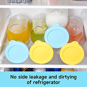 3.3-inch Silicone Lids Only Compatible with Netany, Joyjolt and Kook Glass Pitcher, Drink Dispenser Lids for Party & Tea & Juice, Glass Carafe Lids Replacement, Reusable Water Pitcher Lid, 4 Pack